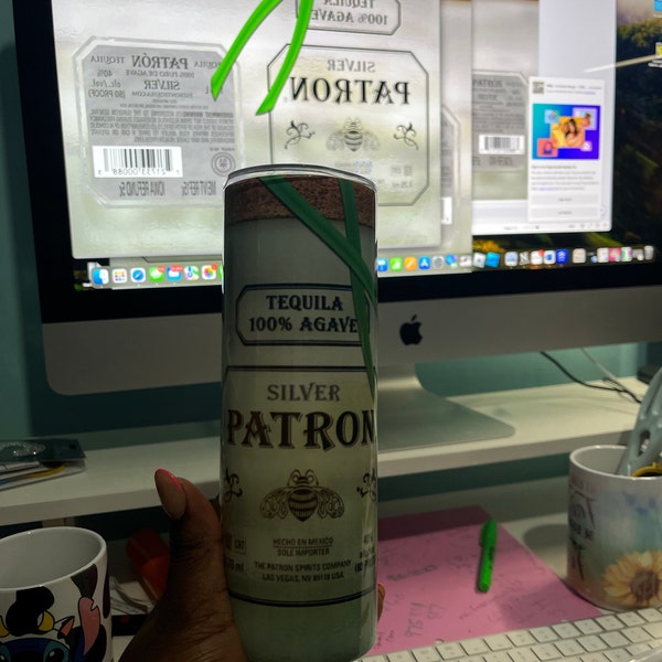 PATRON PNG Tumbler Wrap | 20oz Skinny | Instant Download - Etsy