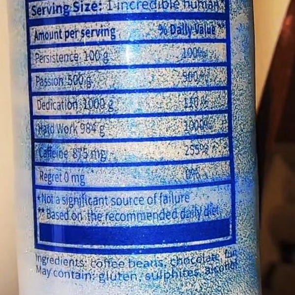 Birthday Nutrition Facts Labels, Editable Nutrition Facts Template - Etsy