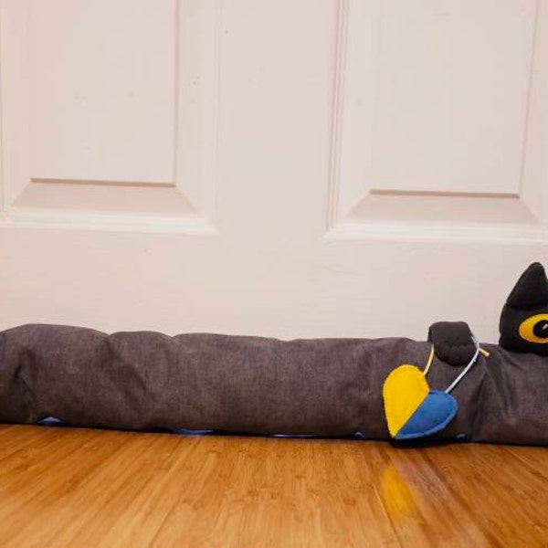 Draft Blocker With Reflective Tape, Kittens and Hearts Pet Toys Stopper ...