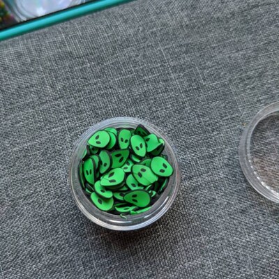 Alien Polymer Clay Slices, Nail Art Slices, Faux Sprinkles, UFO ...
