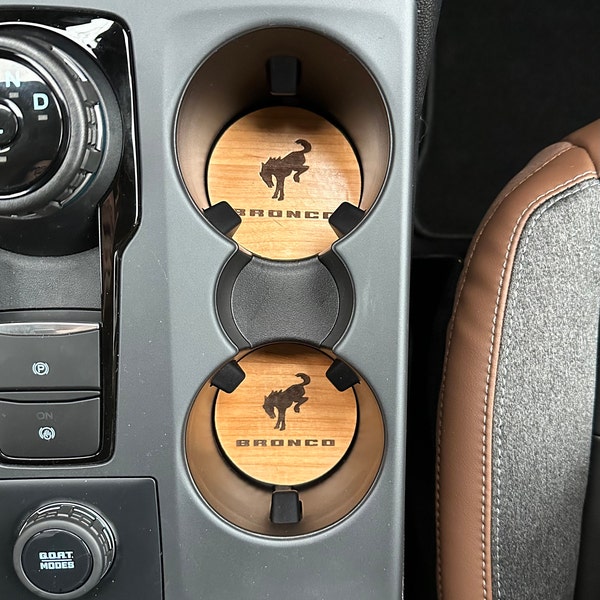 Two Ford Bronco Sport Coasters Cupholder Liners Cupliners 2022 ...