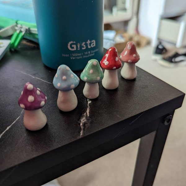 Toadstools, 5 Ceramic. - Etsy UK