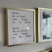 Marjorie Print-taylor Poster-never Be so Kind You Forget to Be Clever ...