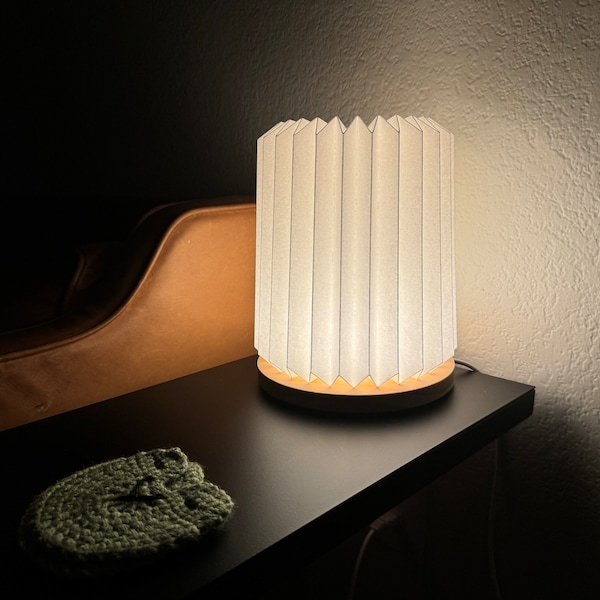 Round Origami Chandelier Lamp | Japandi Hanging Lampshade | Globe Wall ...