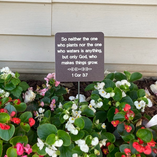 Custom Engraved Garden Sign With Stake, Outdoor Garden Signs, Engraved ...