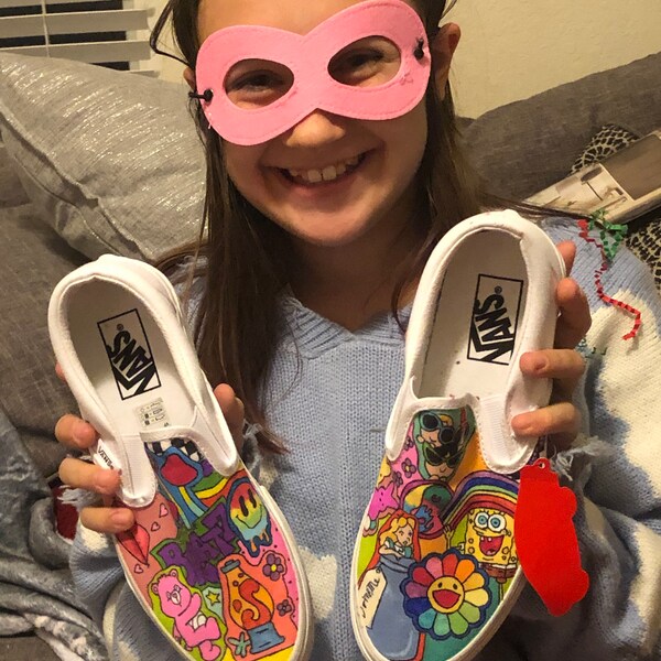 Super Mario Custom Vans - Etsy