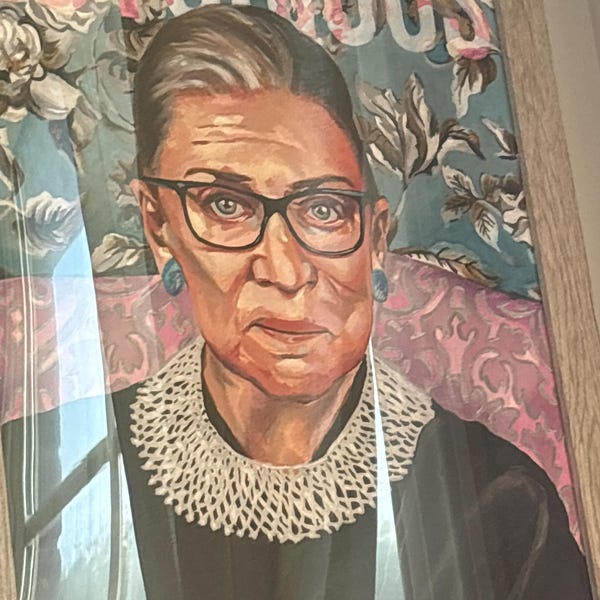 Notorious RBG Art Print: Ruth Bader Ginsburg Oil Painting (digital ...