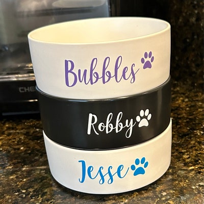 Pet Food Bowl Vinyl Decal Dog Food Bowl Decal Dog Bowl Decal Treats ...