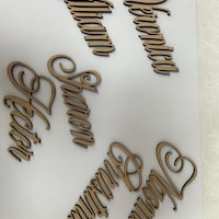MDF Laser Cut Names | Wedding Place Names | Table Decoration | MDF ...