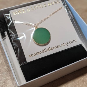 Black Obsidian Circle Pendant Necklace for Her Minimalist - Etsy