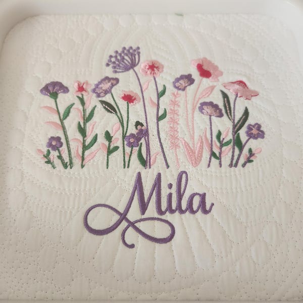 Floral Alphabet Embroidery Design A to Z, Floral Font Embroidery, A-Z ...