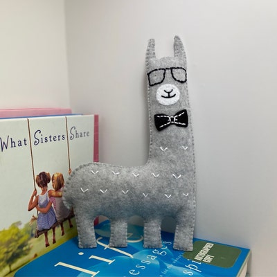Llama Sewing Pattern, Hipster Llama or Alpaca, Sew Your Own Felt Llama ...