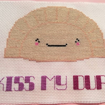 Kiss My Dupa: Funny Pierogi Food Cross-stitch Pattern - Etsy