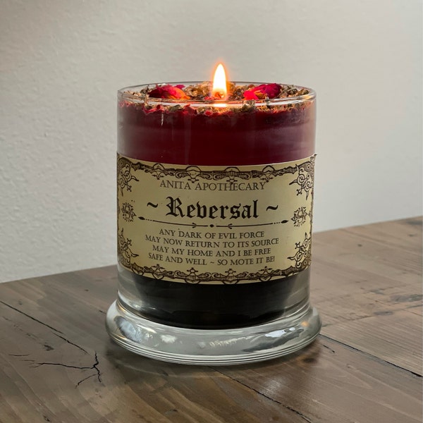 Reversal ~ Hoodoo Reverse Candle, Witches Spell Candle, Spell Candle ...