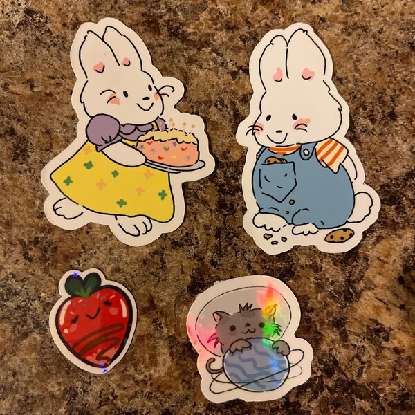Max and Ruby Stickers Nostalgic Bunny Stickerbunny Nostalgia ...