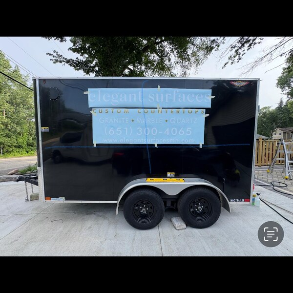 Trailer Vinyl Lettering, Enclosed Trailer Signs, Custom Advertising ...