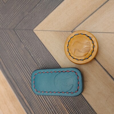 Leather Magnetic Slider Fidget, 3 Magnets Version - Etsy