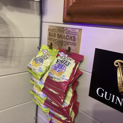 Bar Snacks Holder / Dispenser/ Clip Board Wall Mounted Ideal for Home ...