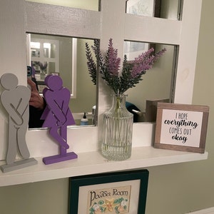 Please Flush Sign, Funny Restroom Decor, Housewarming Gift, Bathroom ...