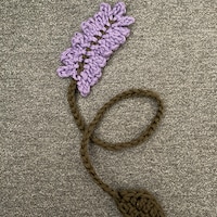 Lavender Bookmark Crochet PDF Pattern | Easy Beginner Crochet Tutorial ...