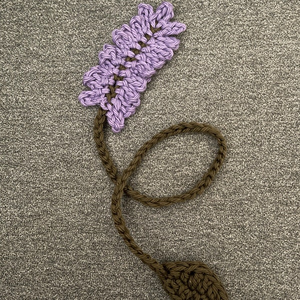 Lavender Bookmark Crochet PDF Pattern | Easy Beginner Crochet Tutorial ...