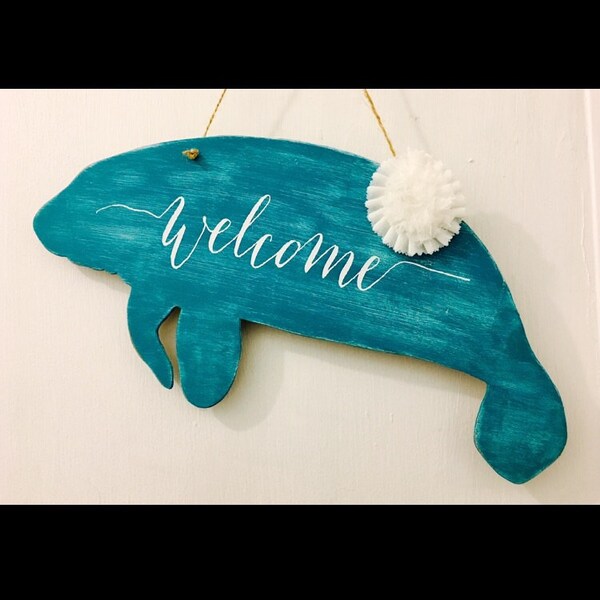 Manatee Wood Cut Out - Laser Cut - Etsy