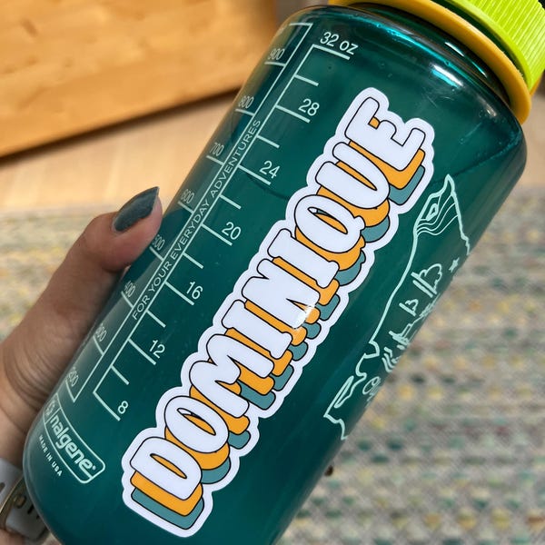 Waterproof Name Decal - Personalized Vinyl Sticker - NAME STICKER ...