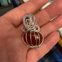 TUTORIAL Pumpkin Halloween Wire Wrapped Tutorial Pendant - Etsy Canada