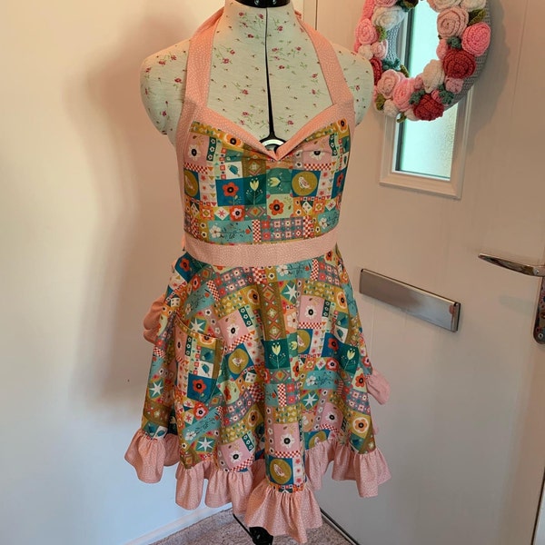 Vintage Style Retro Apron Printable PDF Pattern - Etsy Canada