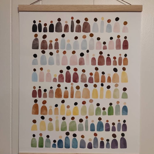 Diversity & Inclusion Figures Art Print | DEI Equality Diversity ...