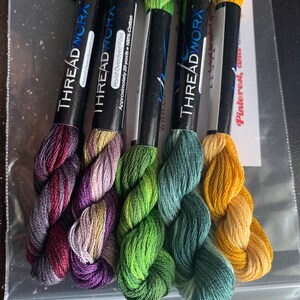 Threadworx Summer Collection 10 Colors Variegated Embroidery Floss - Etsy