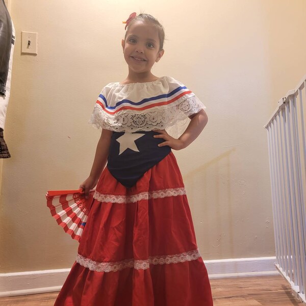 Puerto Rico Traditional Bomba Dress for Ladies - Etsy