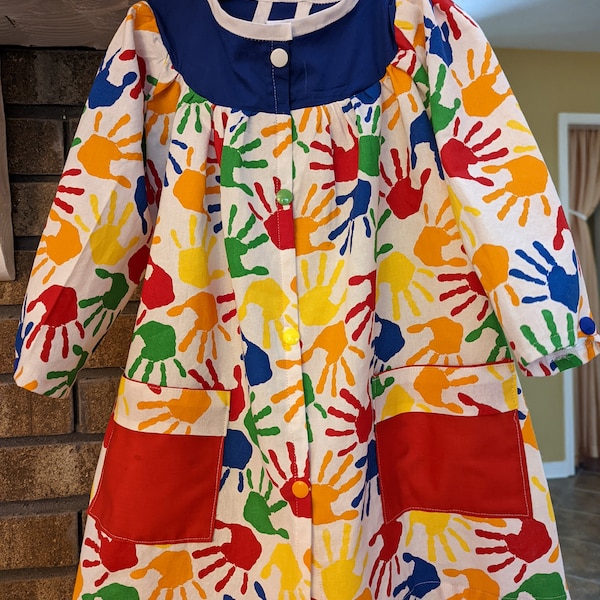 Vintage School Smock | Apron for Baby Toddler | Back to School | Sizes ...