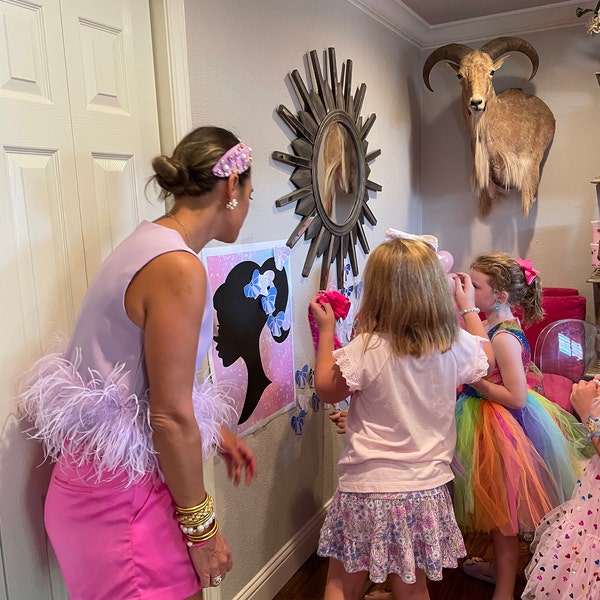 Pin the Veil on the Bride/ Bridal Shower/bachelorette Game (instant ...