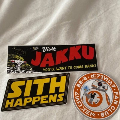Vinyl Sticker, 'sith Happens' 10cm X 5cm Star Wars, Sith, Dark Side ...