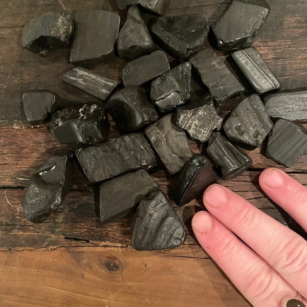 Whitby Jet Polished Whitby Jet Rough Whitby Jet Jet Stone Jet Palm ...