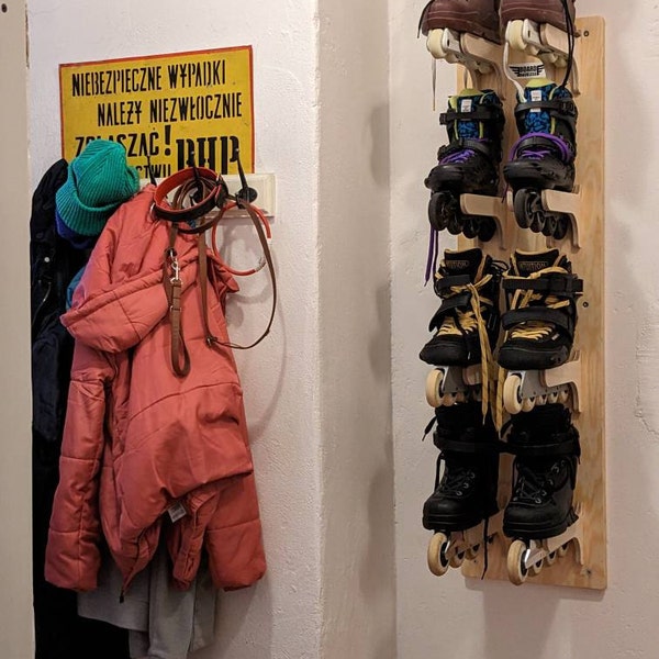 Inline / Roller Skate Rack. Holds 4 Pairs - Etsy