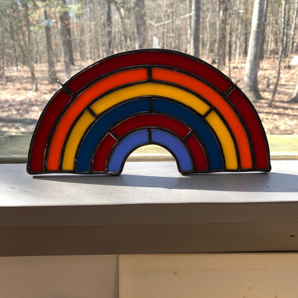 Rainbow Stained Glass Pattern - Etsy