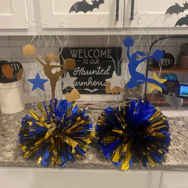 25 Cheerleader Paper Die Cuts Set - Sports Themed DIY Decorations ...