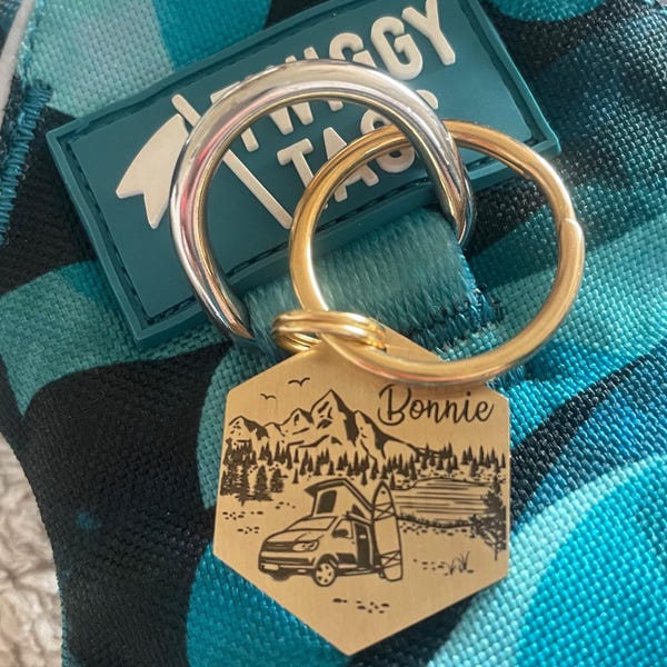 Customisable Dog Breed Tag, Personalised Charm for Dog Collar, Custom ...