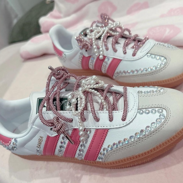 Shoe Charms | Pearl Ribbon Lace Heart Charms for Sneaker Customization ...