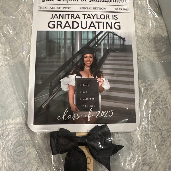 Class of 2025 Senior Graduation Fans With Your Photo/custom Graduation ...