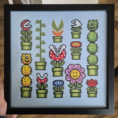 Super Mario retro Video Game Super Mario Cross Stitch Pattern PDF ...