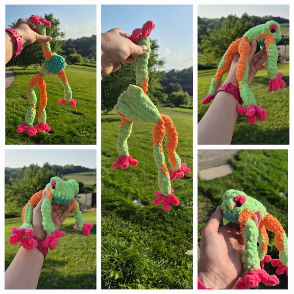 Red-eyed Tree Frog Crochet Pattern | Low Sew - Etsy