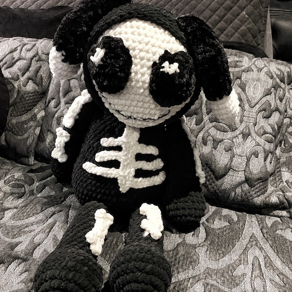 Duo Skeleton Bunny and Bat Crochet Pattern PDF English / French ...