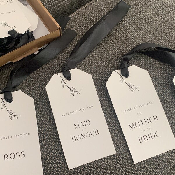 In Loving Memory Wedding Sign, Reserved Seat Tag, in Loving Memory Tag ...