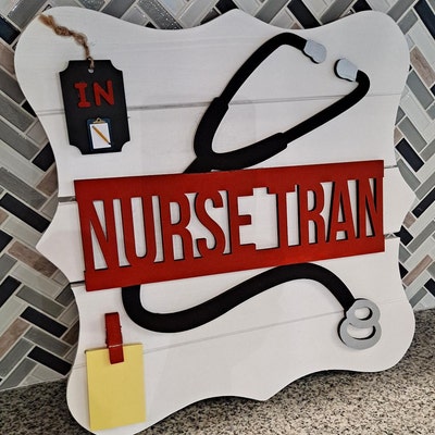 Nurse Gift, Doctor and Nurse Name Sign, Wooden Name Sign, Personalized ...