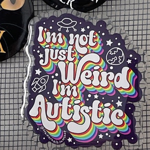 Arms T-rexin Sticker Neurodivergent Autistic Pride Waterproof Vinyl ...