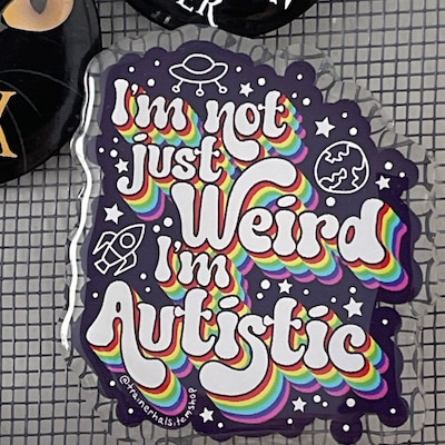 Arms T-rexin Sticker Neurodivergent Autistic Pride Waterproof Vinyl ...