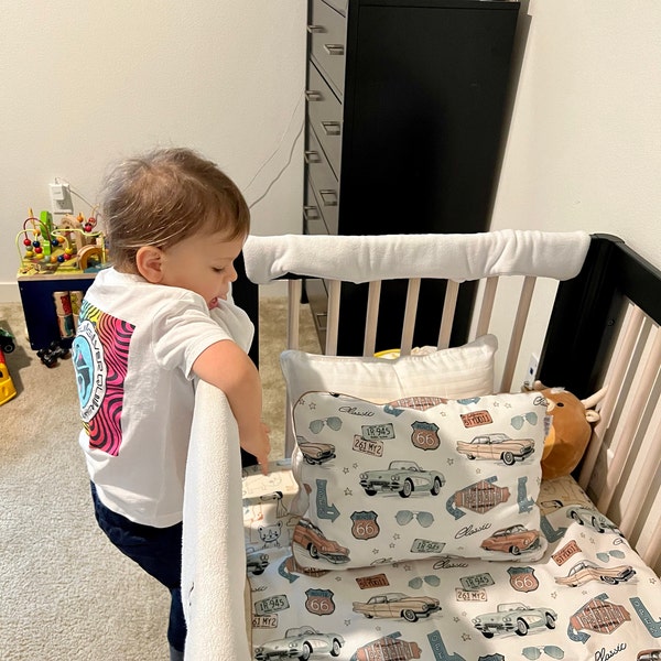 Vintage Car Kids Bedding Set: Route 66 Cotton Duvet Cover - Etsy